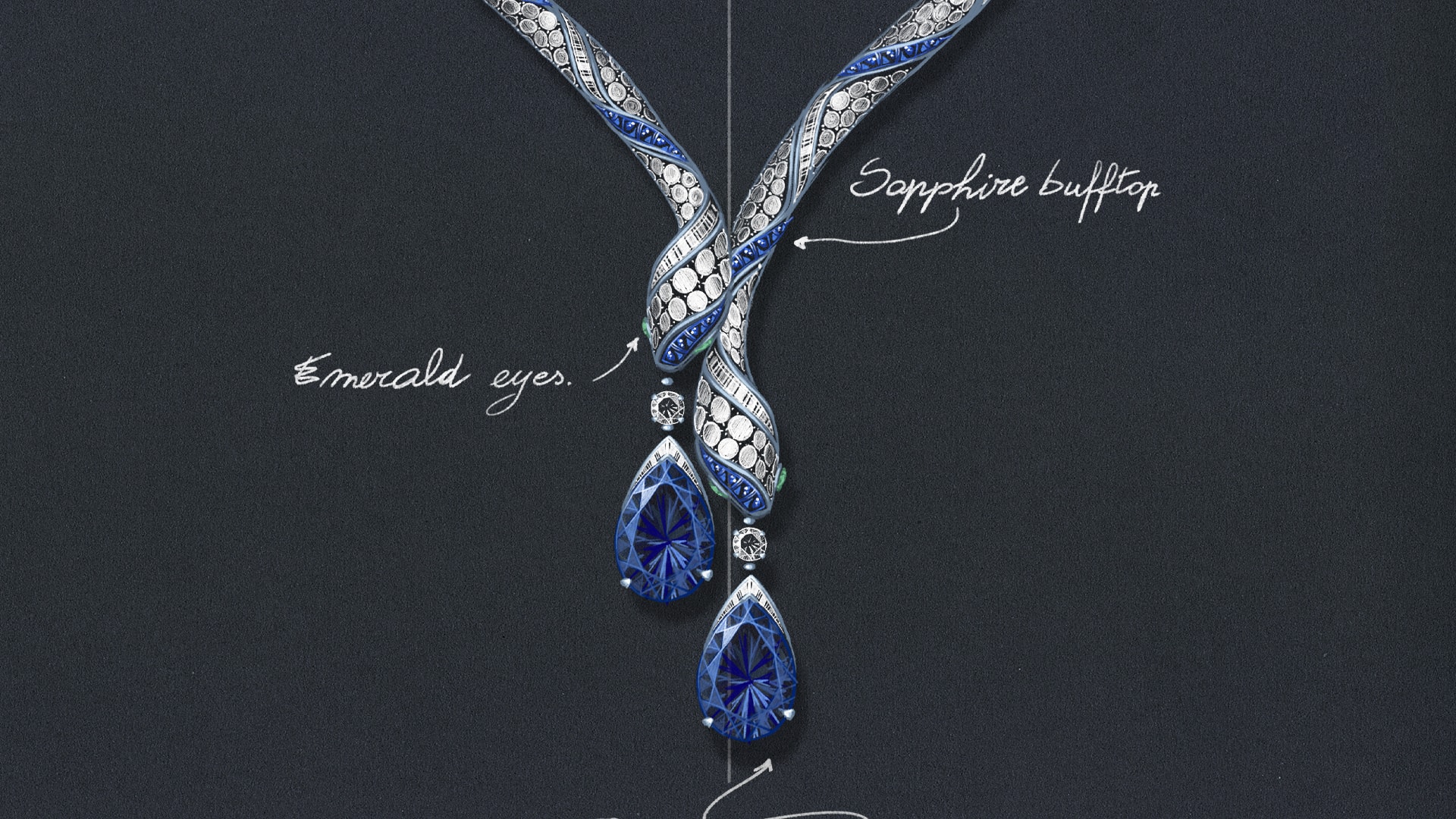 Aeterna Collection | The Serpenti Sapphire Echo Necklace 273064 | Bvlgari Official Store