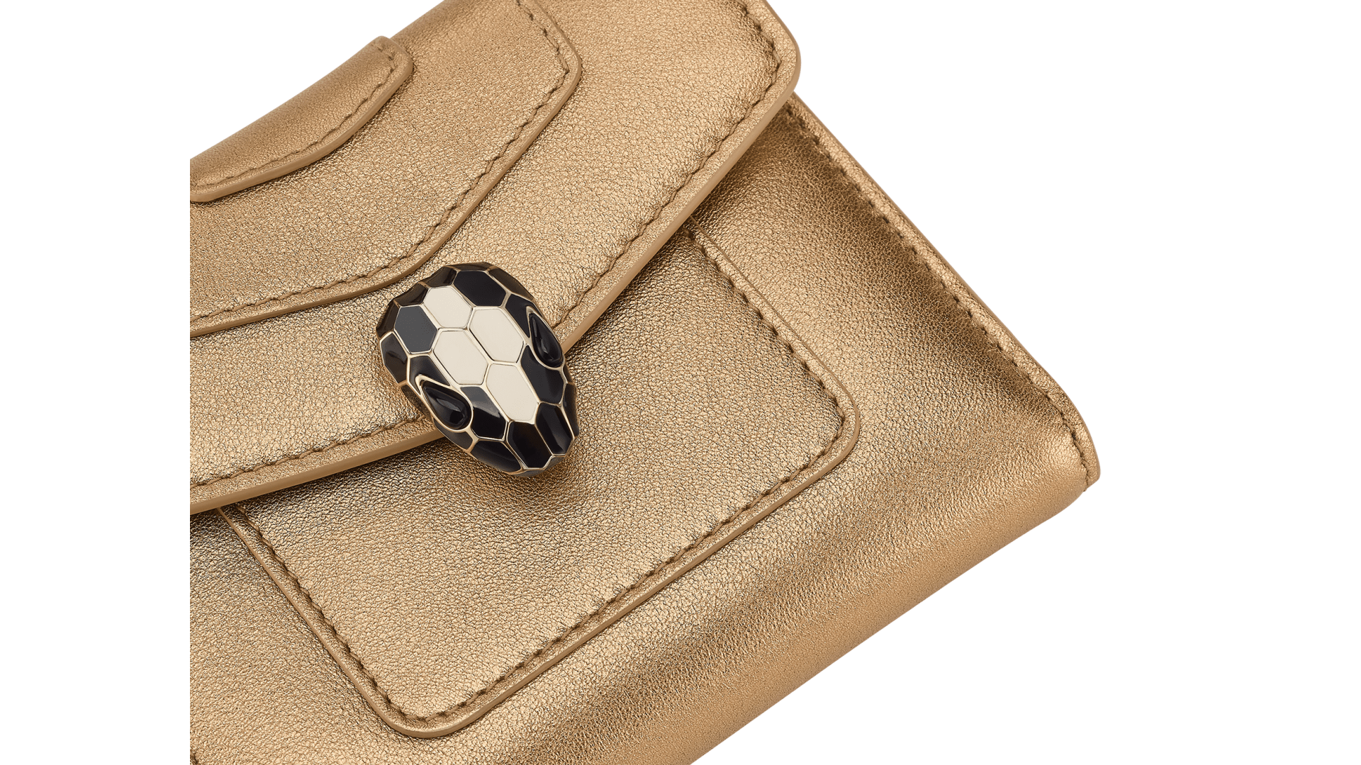 Serpenti Forever Trifold Wallet Calf Leather 292994 | Wallets | Bvlgari ...