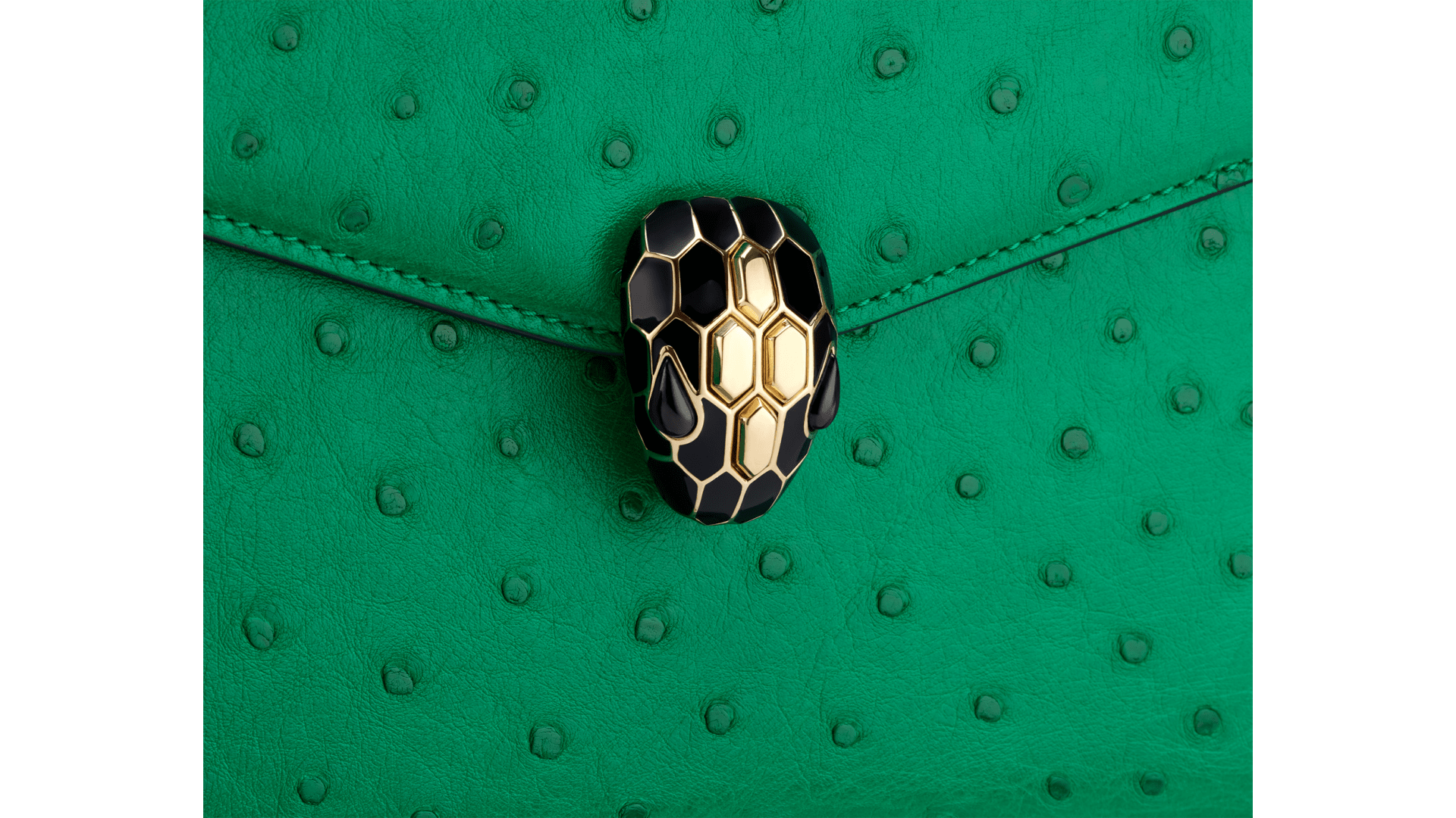 Serpenti Forever Top Handle Ostrich Leather 293264 | Bags | Bvlgari ...