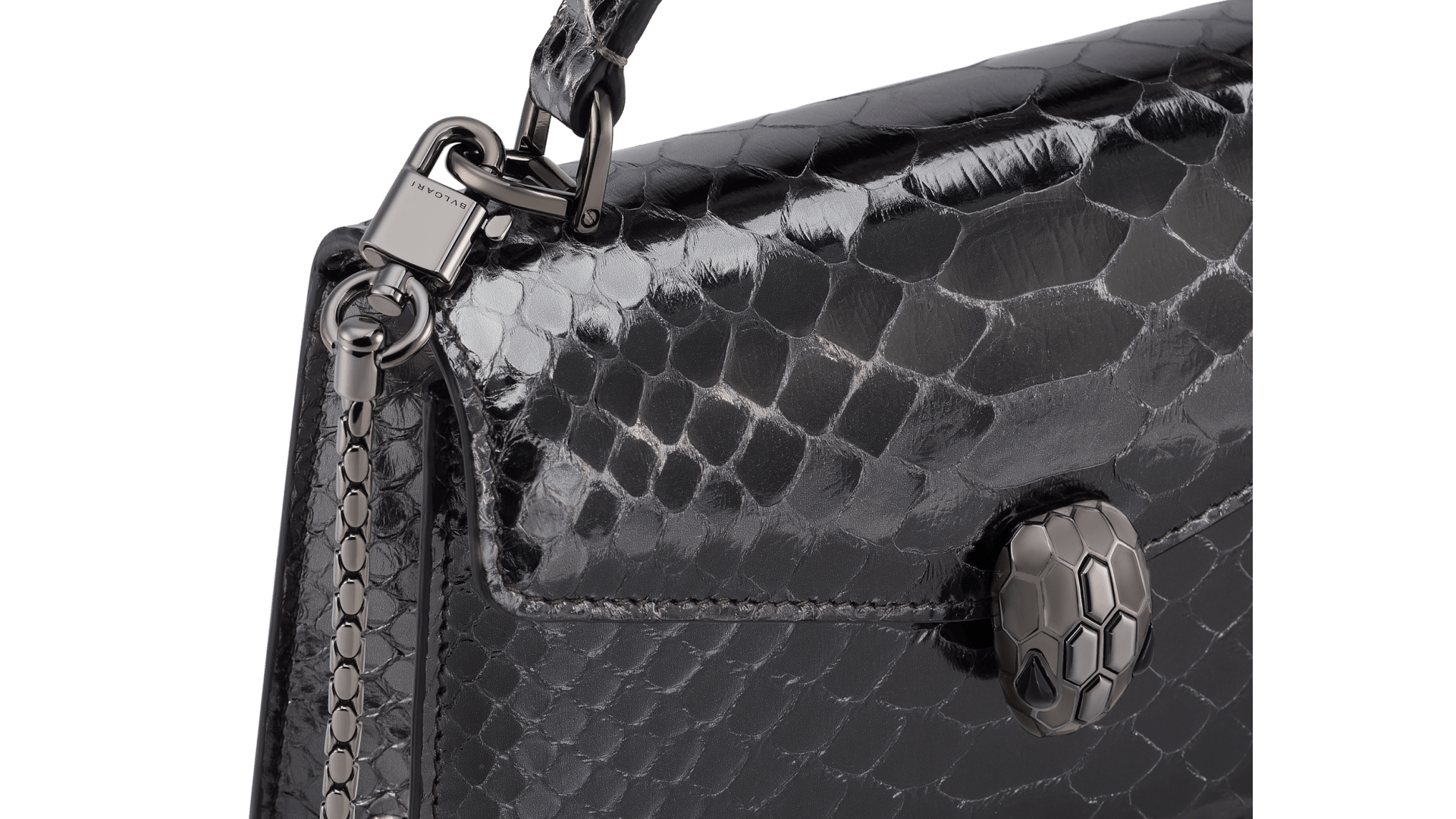 Serpenti Forever Mini Top Handle Bag Python Leather 293876 | Bags ...