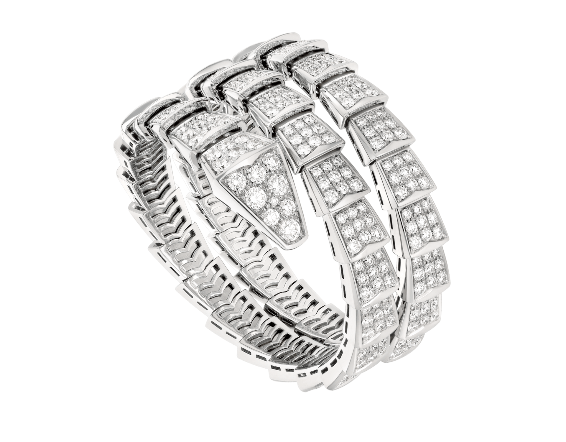Serpenti Viper Bracelet White Gold 345203 | Bracelets | Bvlgari ...