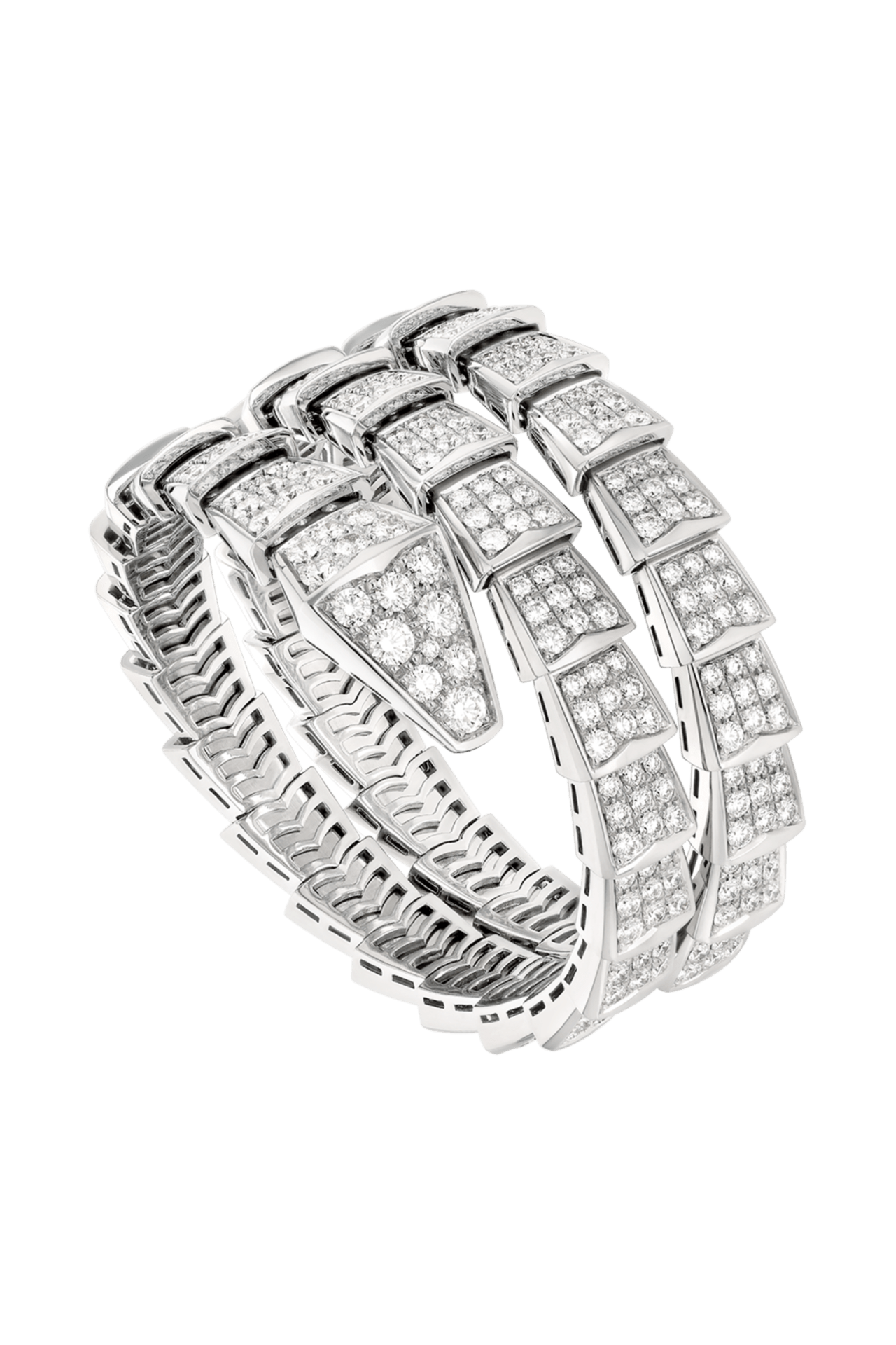 Serpenti Viper Bracelet White Gold 345203 | Bracelets | Bvlgari ...