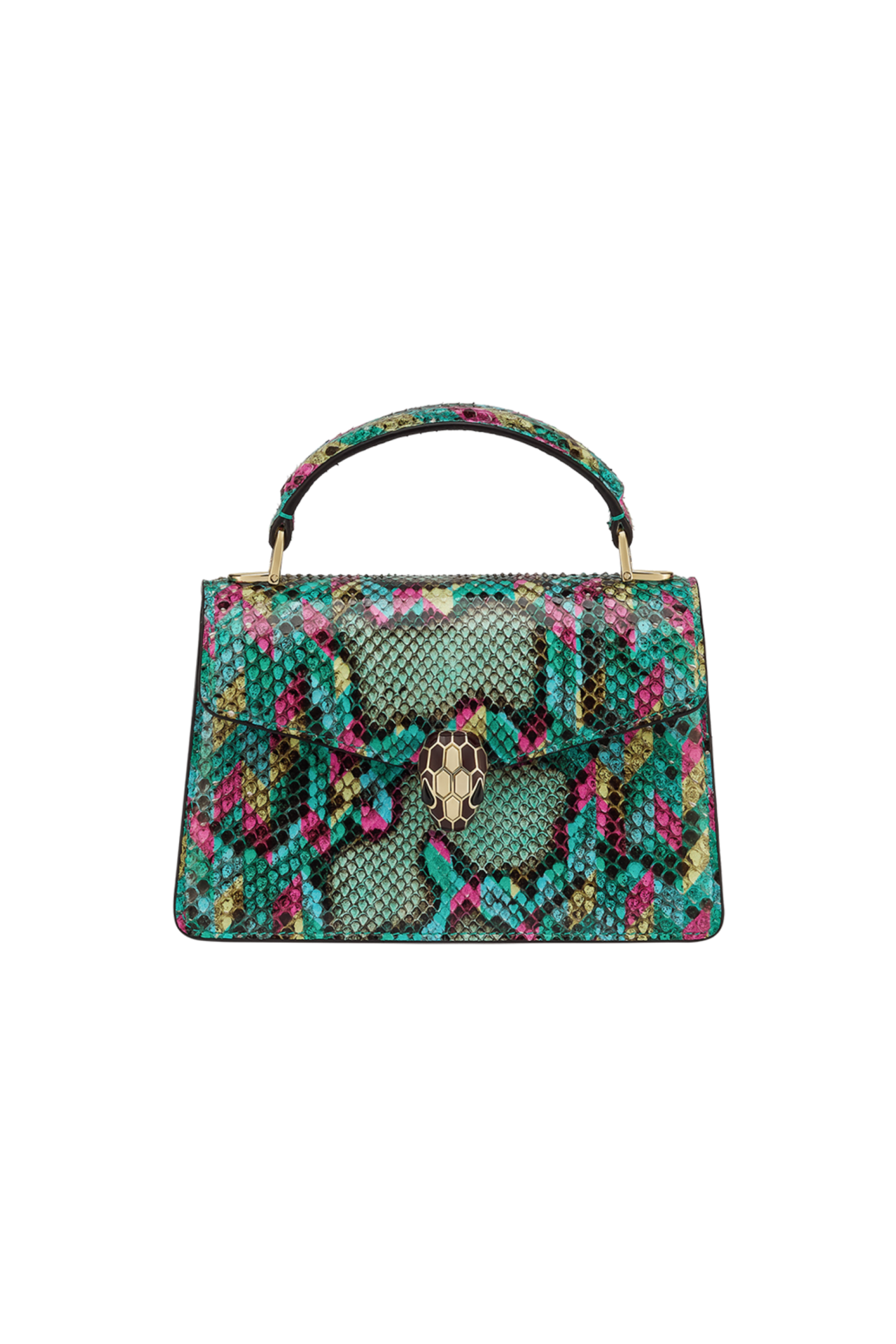 Serpenti Forever Mini Top Handle Bag Python Leather 293740 | Bags ...