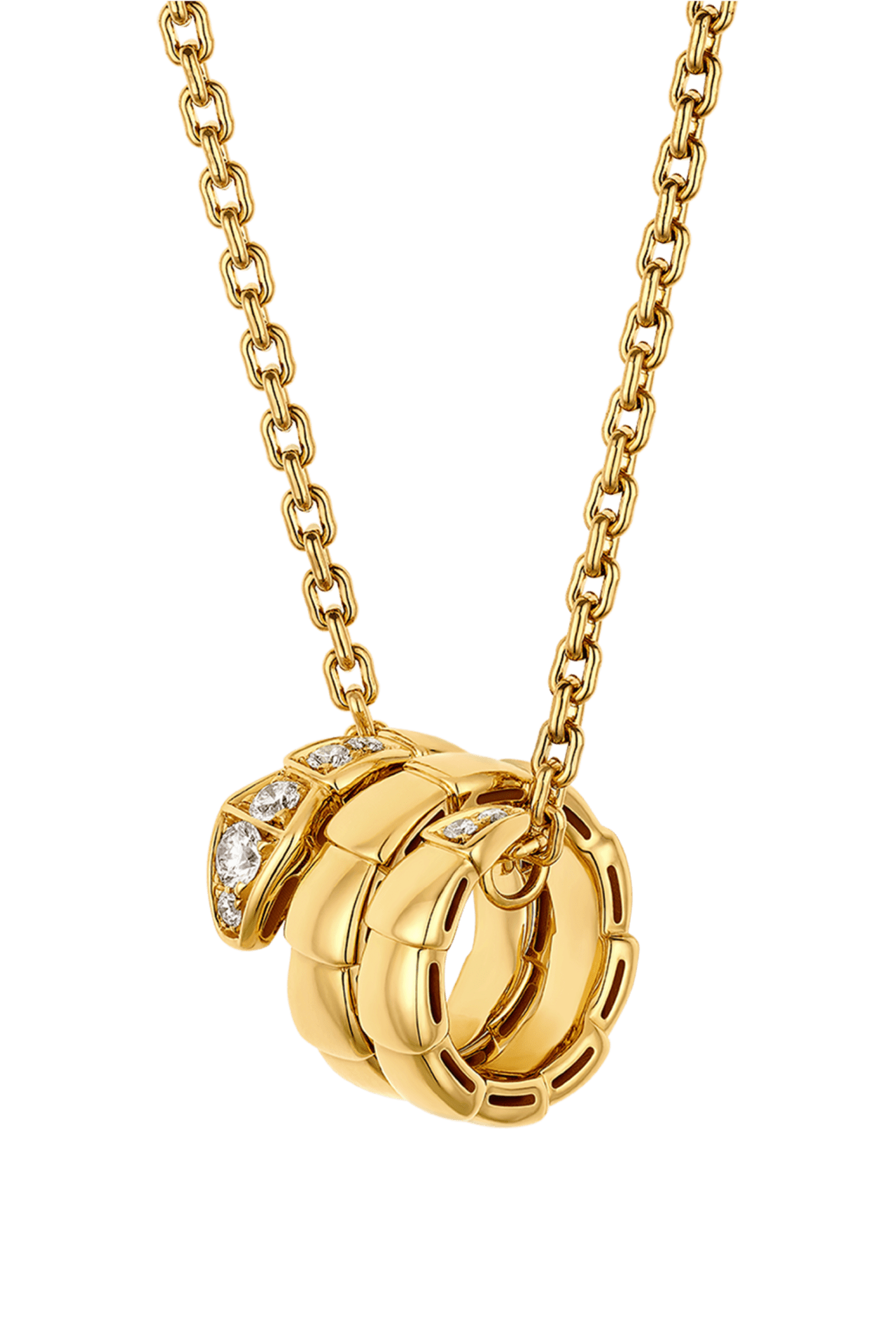 Serpenti Viper Necklace Yellow Gold 361106 Bvlgari Official Store