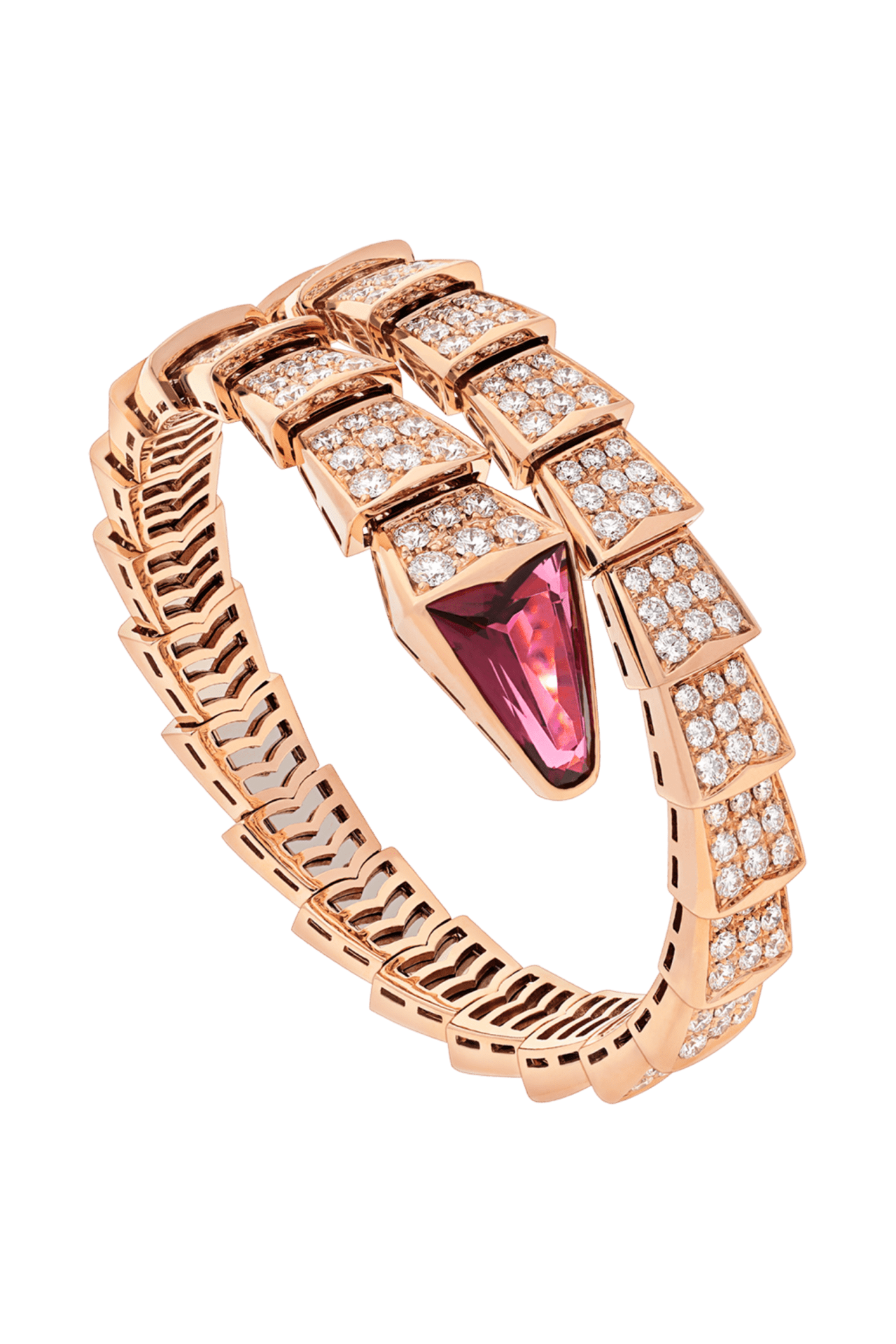 Serpenti Viper Bracelet Rose Gold 347601 | Bracelets | Bvlgari Official ...