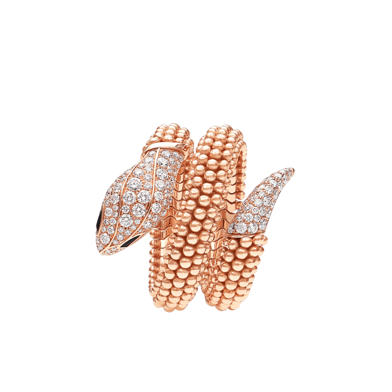 Serpenti Ring Rose Gold 358664 | Rings | Bvlgari Official Store