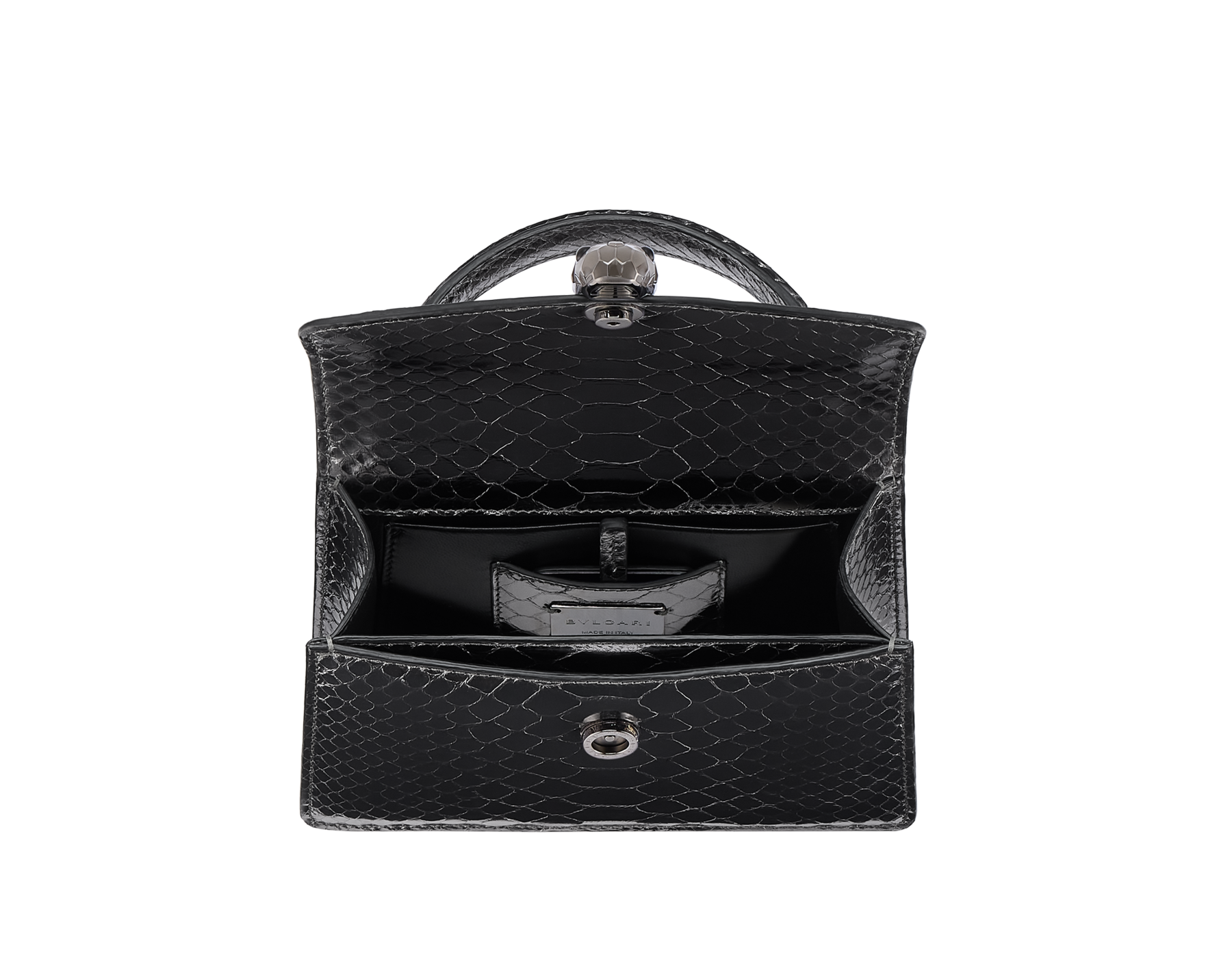 Serpenti Forever Mini Top Handle Bag Python Leather 293876 | Bags ...