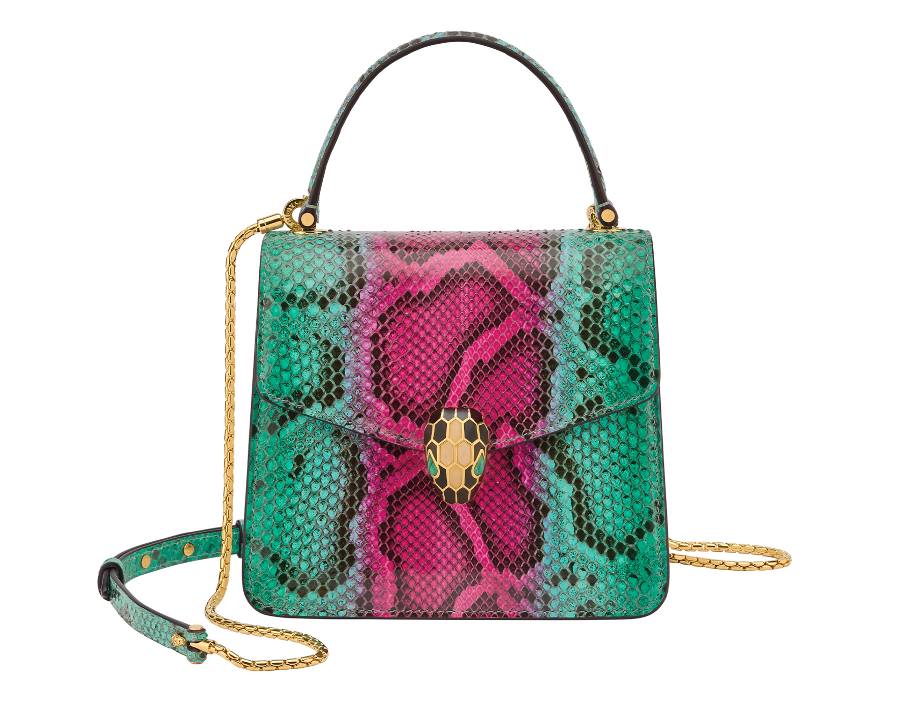 Serpenti Forever Top Handle Python Leather 293318 | Bags | Bulgari ...