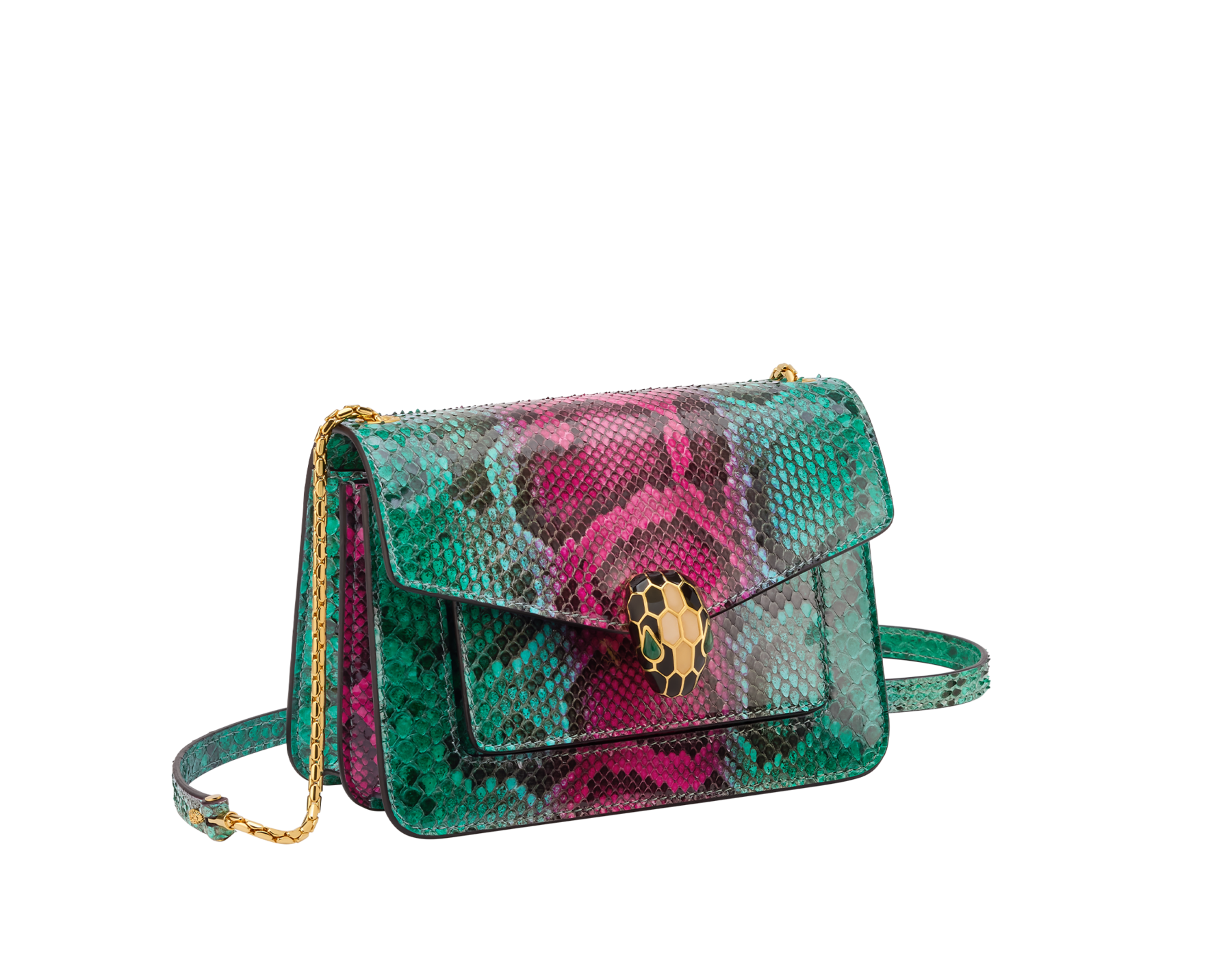 Serpenti Forever Crossbody Bag Python Leather 293317 | Bags | Bvlgari ...