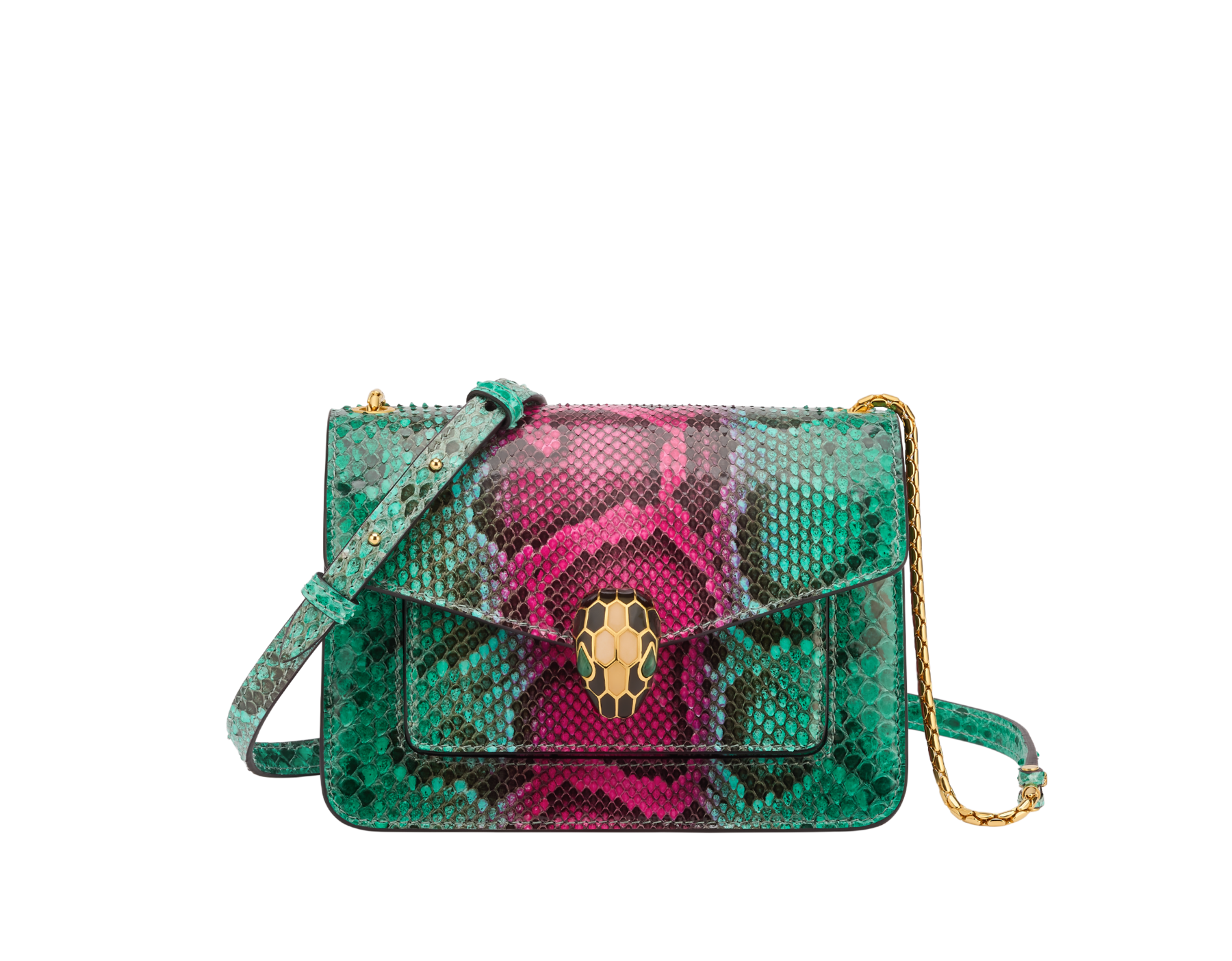 Serpenti Forever Crossbody Bag Python Leather 293317 | Bags | Bvlgari ...