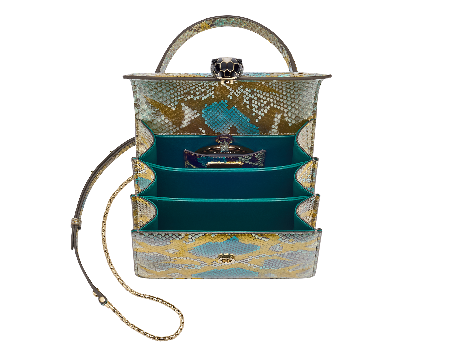 Serpenti Forever Top Handle Python Leather 292858 | Bags | Bulgari ...