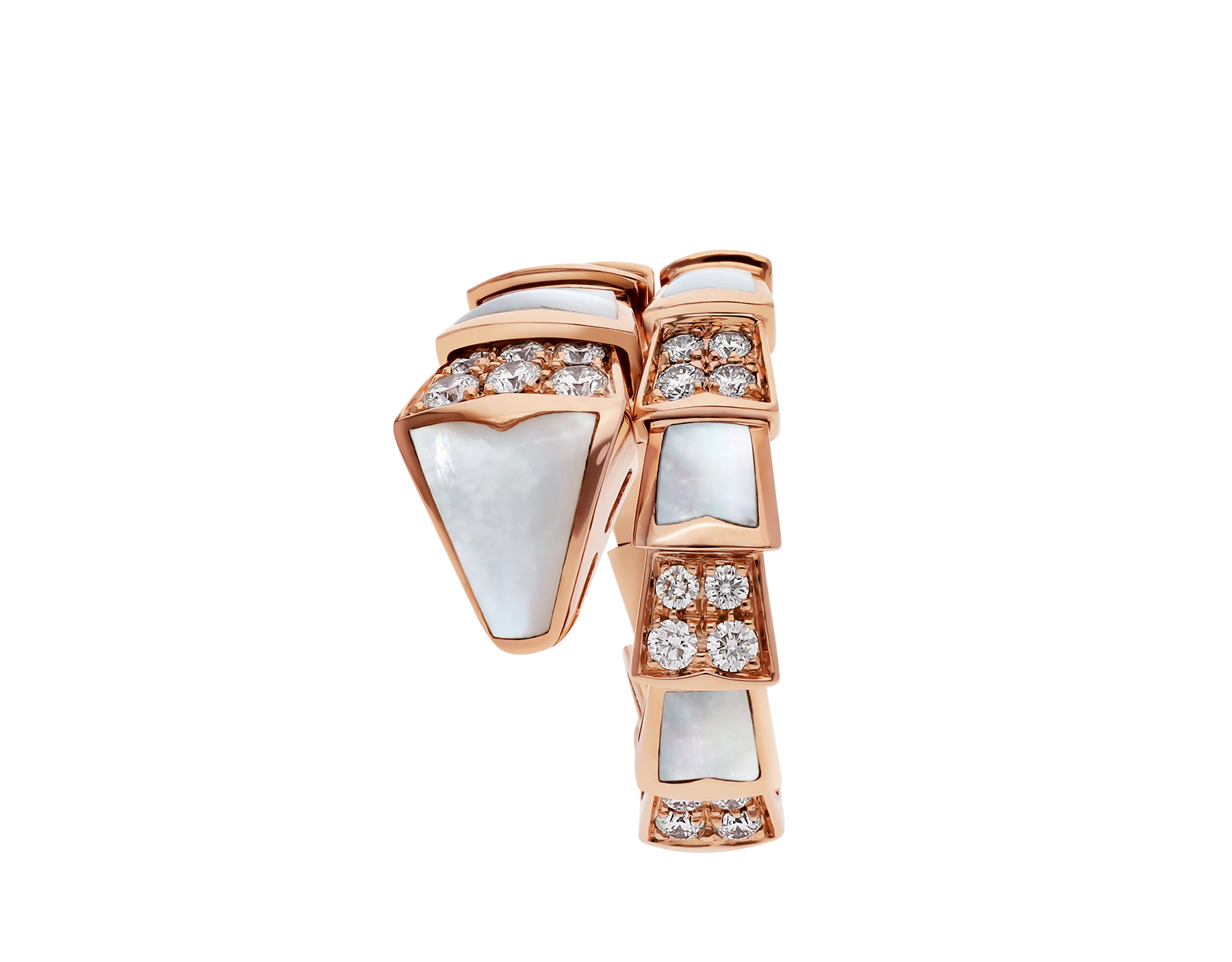 Serpenti Viper Ring Rose Gold 350666 | Rings | Bulgari Official Store
