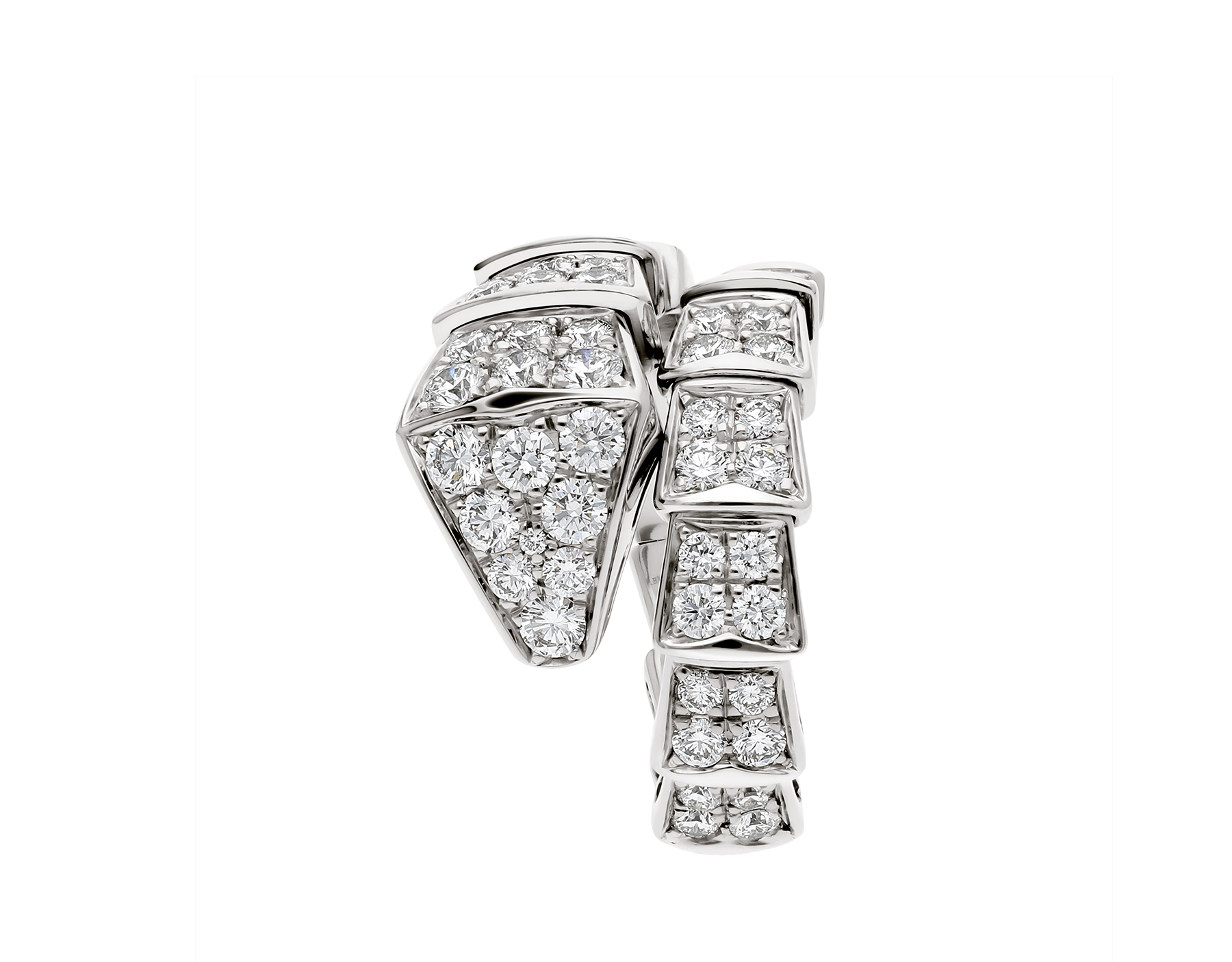 Serpenti Viper Ring White Gold 347721 | Rings | Bulgari Official Store