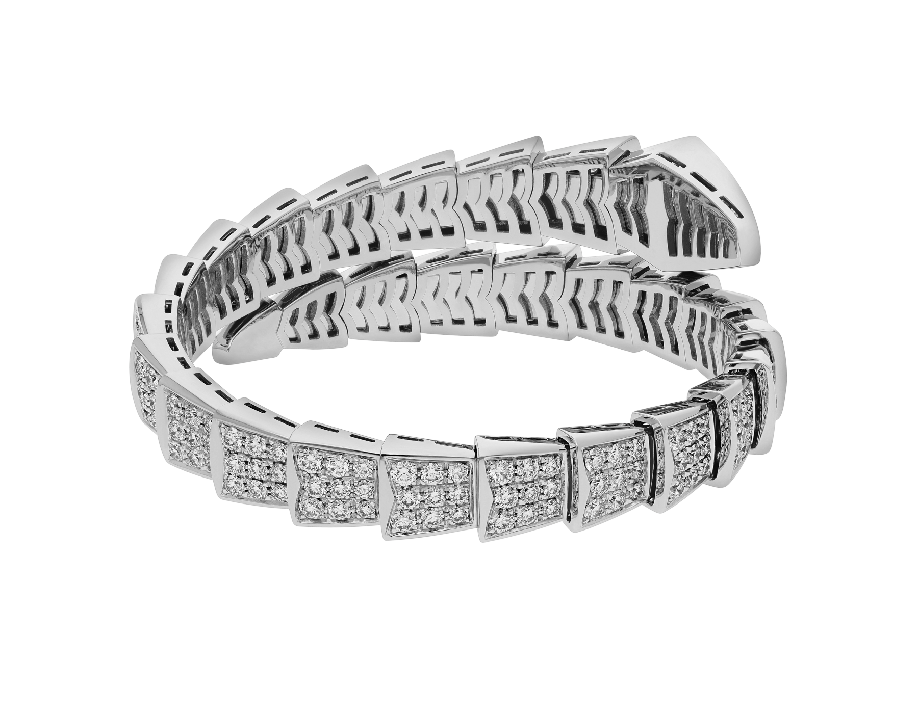 Serpenti Viper Bracelet White Gold 345201 | Bracelets | Bvlgari ...
