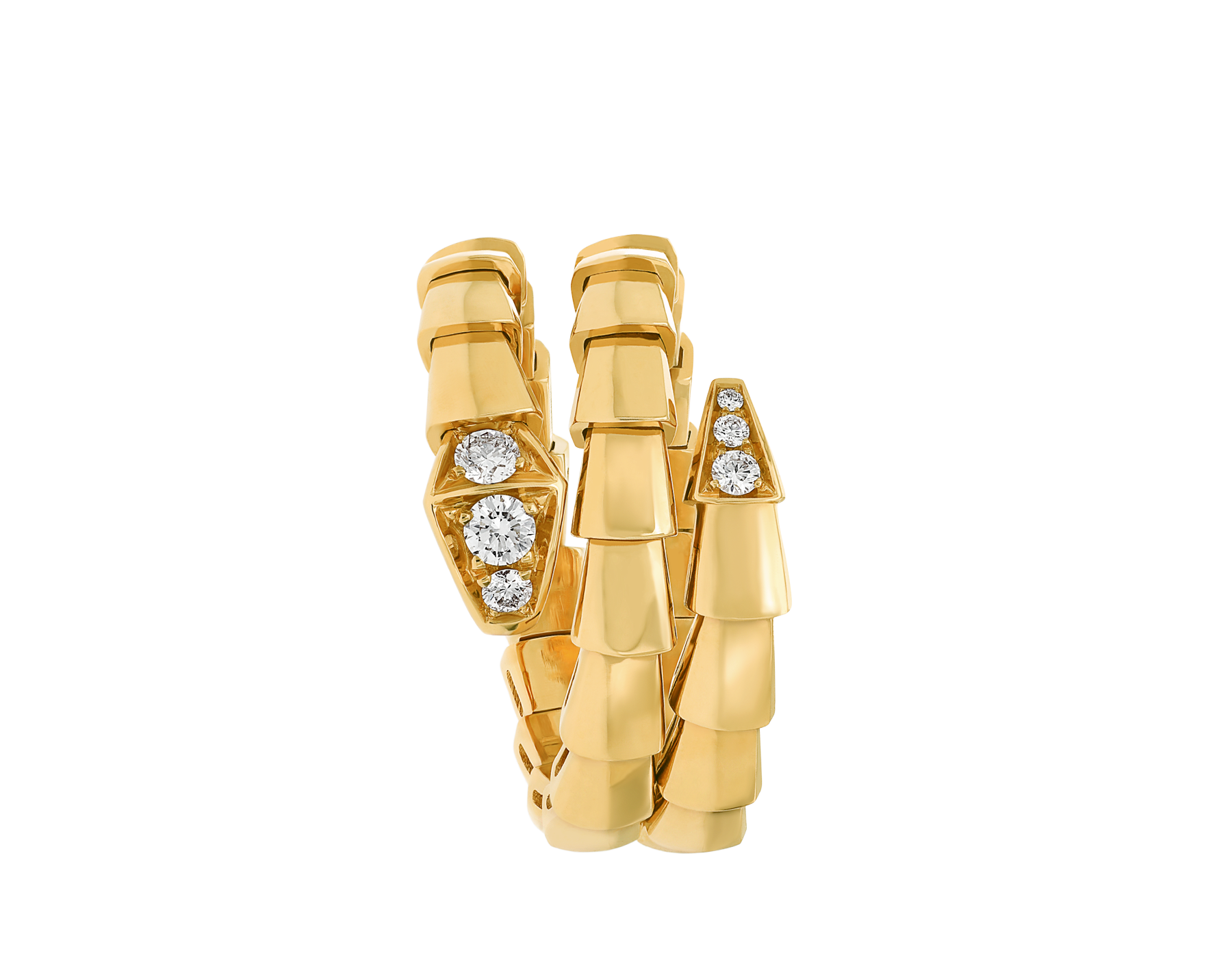 Serpenti Viper Ring Yellow Gold 357870 | Rings | Bulgari Official Store
