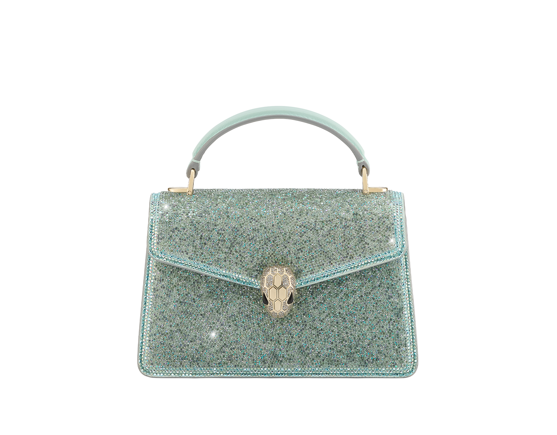 Serpenti Forever Mini Top Handle Bag Suede 293889 | Bags | Bvlgari ...