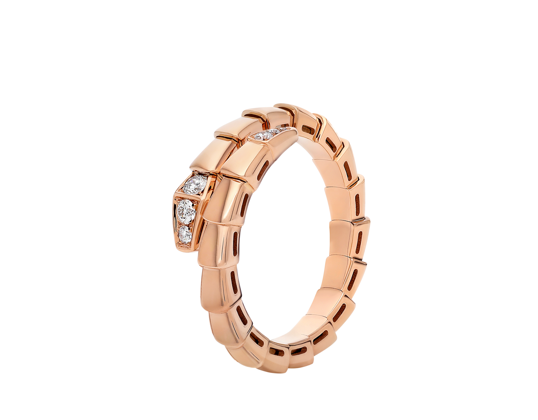 Serpenti Viper Ring Rose Gold An859914 | Rings | Bulgari Official Store